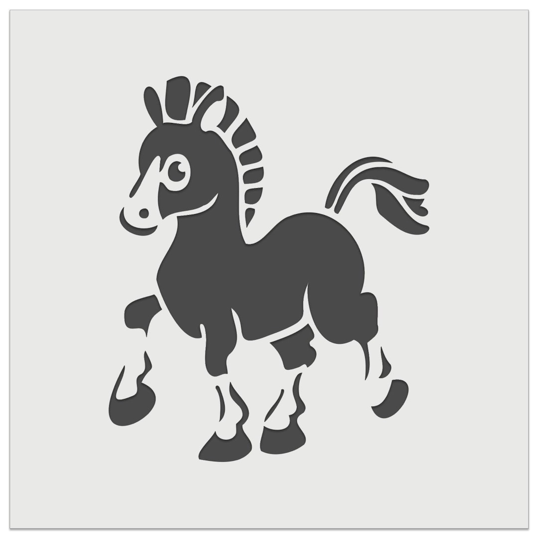 Prancing Pony Horse Mule Wall Cookie DIY Craft Reusable Stencil - Etsy