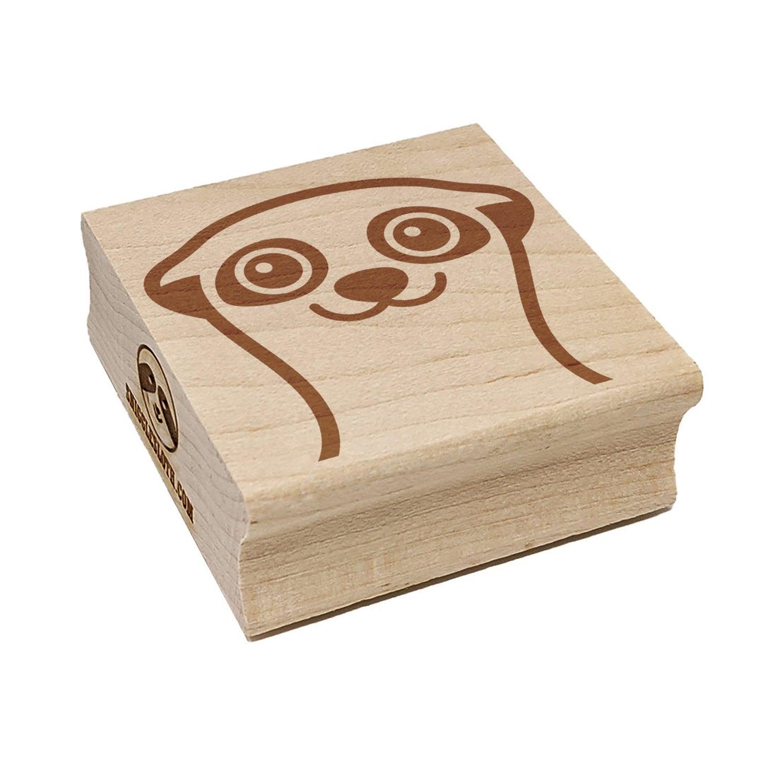 Peeking Meerkat Square Rubber Stamp for Stamping Crafting - Etsy