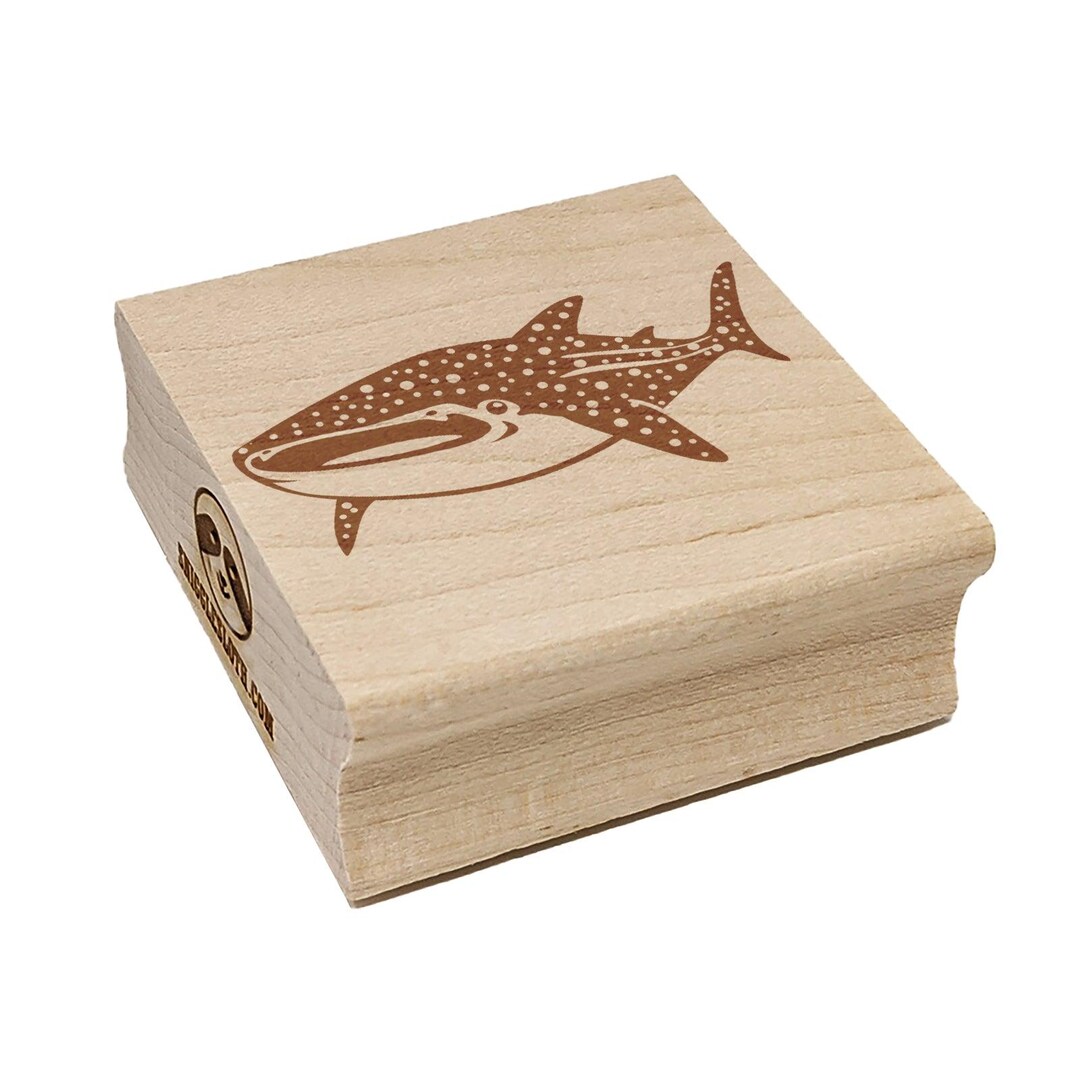 Spotted Whale Shark Square Rubber Stamp for Stamping Crafting - Etsy