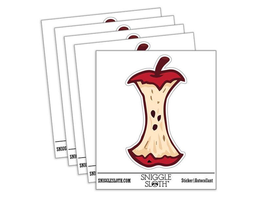 Eaten Apple Core Food Waste Seeds - Etsy