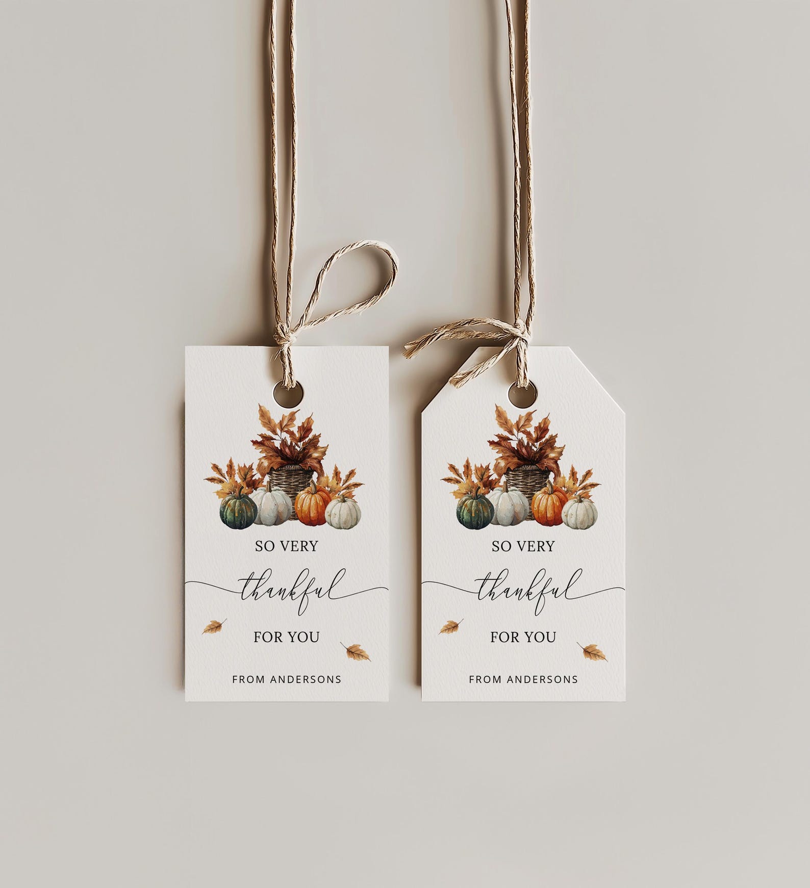 Fall Thankful Gift Tag, Printable Thankful Tag, Friendsgiving Tag ...