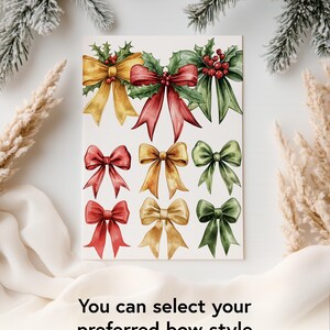Merry Christmas Gift Tag Printable, Red Bow Christmas Gift Tag Template ...