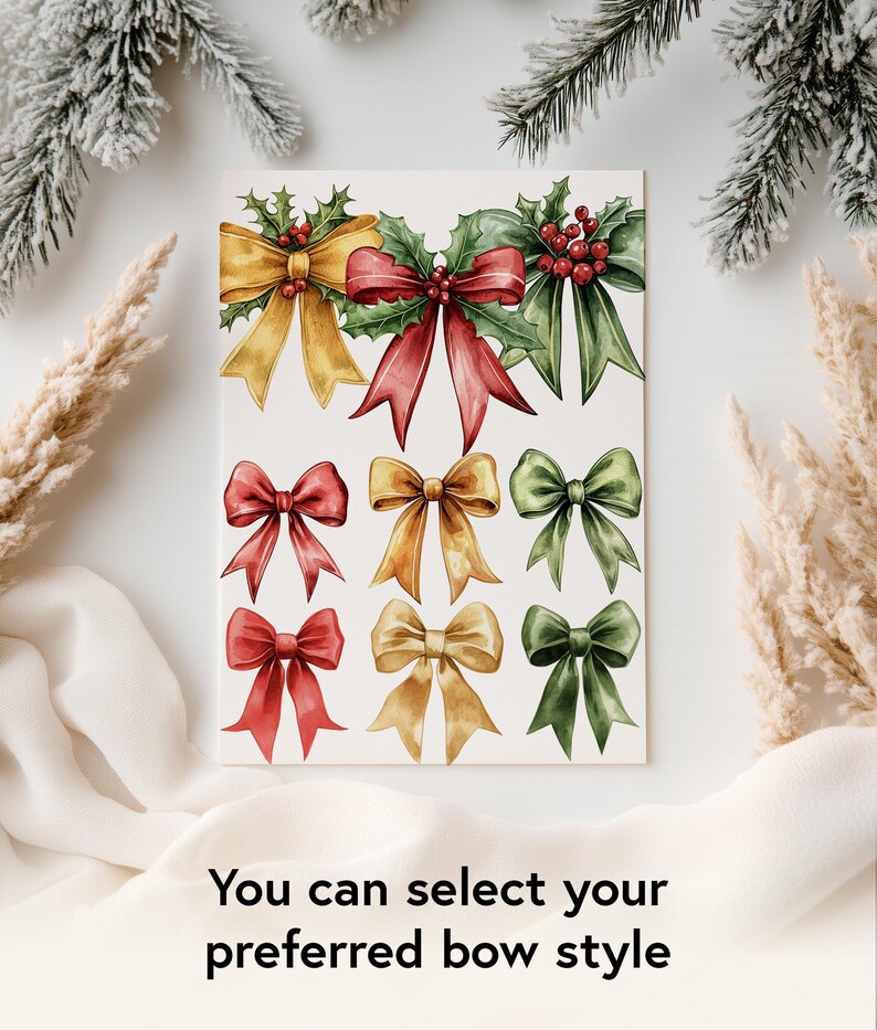 Merry Christmas Gift Tag Printable, Red Bow Christmas Gift Tag Template ...