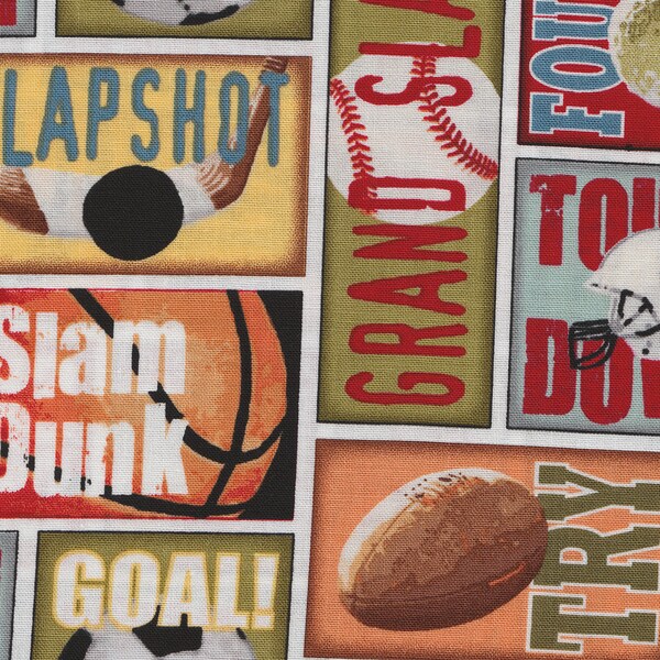 Baseball Quilt Panel - Etsy