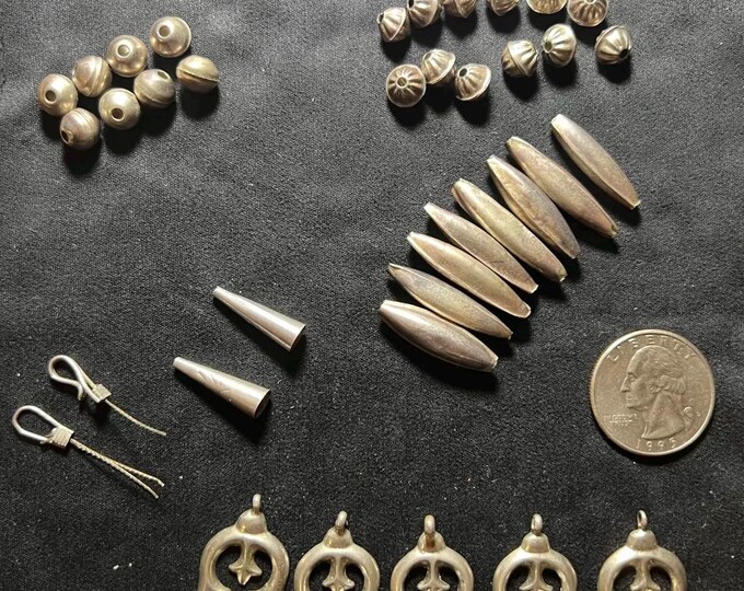 Vintage Hand Made Navajo Bench Beads and Mini Naja Pendants - Etsy