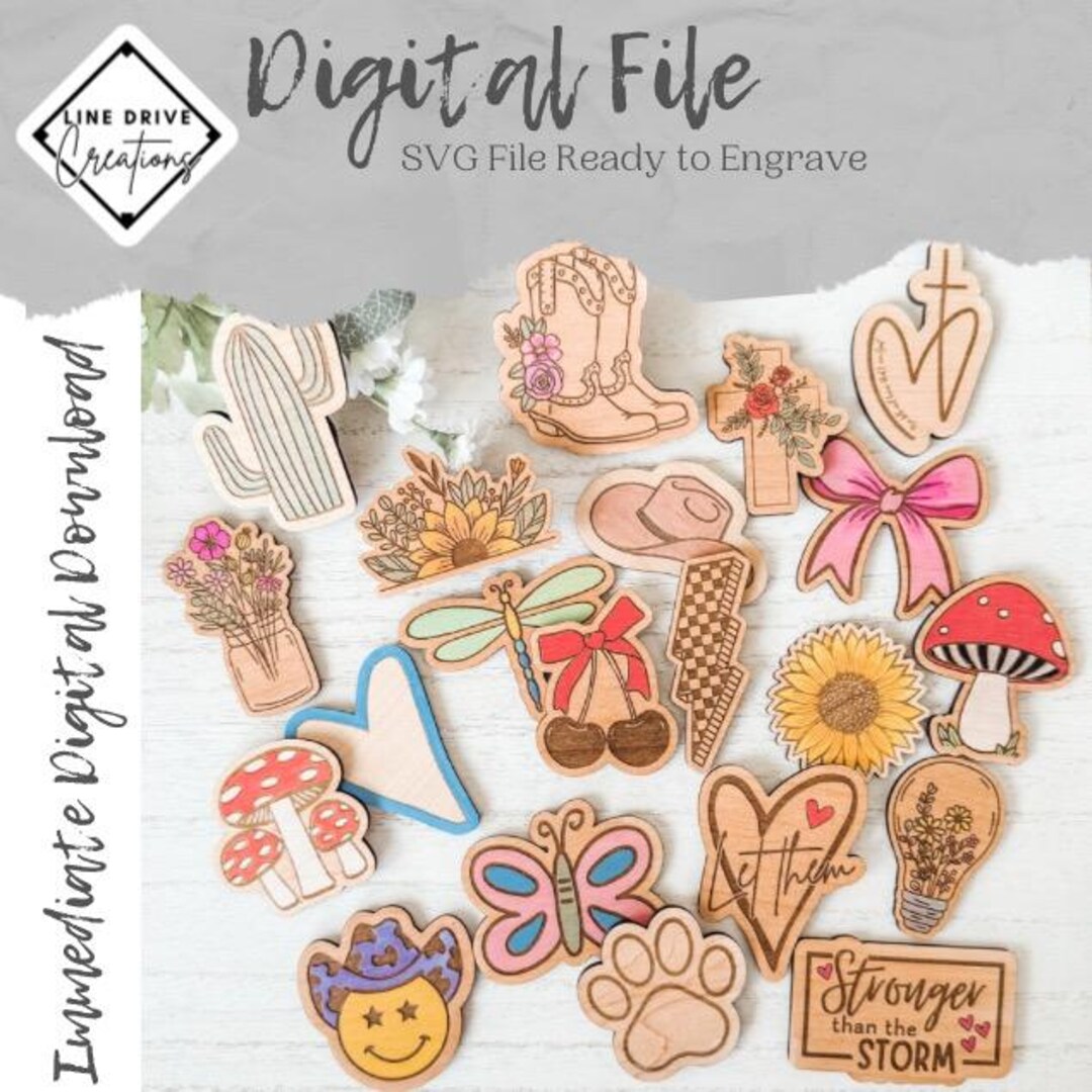 Car Vent Clip SVG: Laser Cut Files for Wood (digital Download) - Etsy