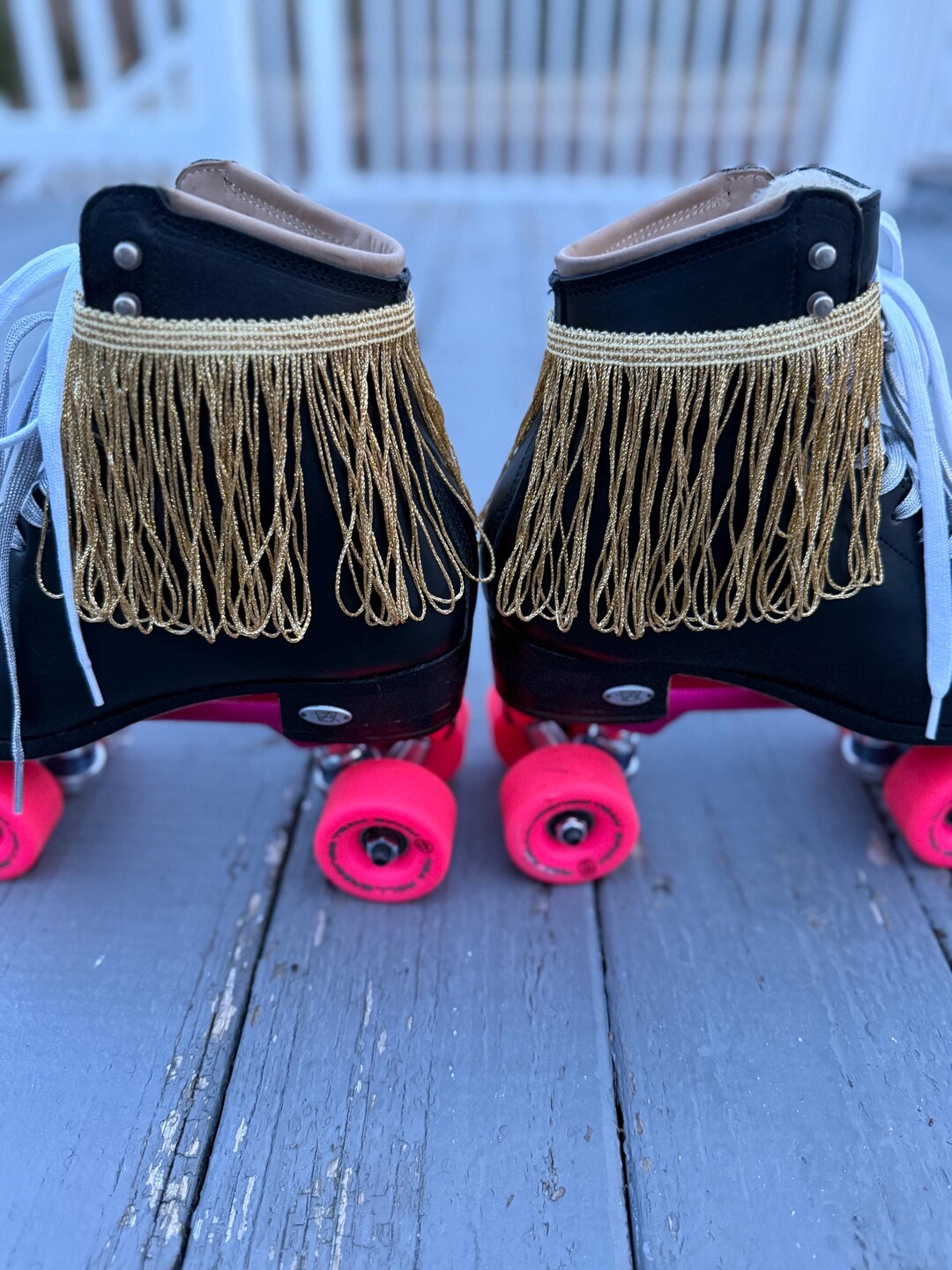 Gold Loop Roller Skate Fringe: Removable Boot Accessory - 1 Pair - Etsy