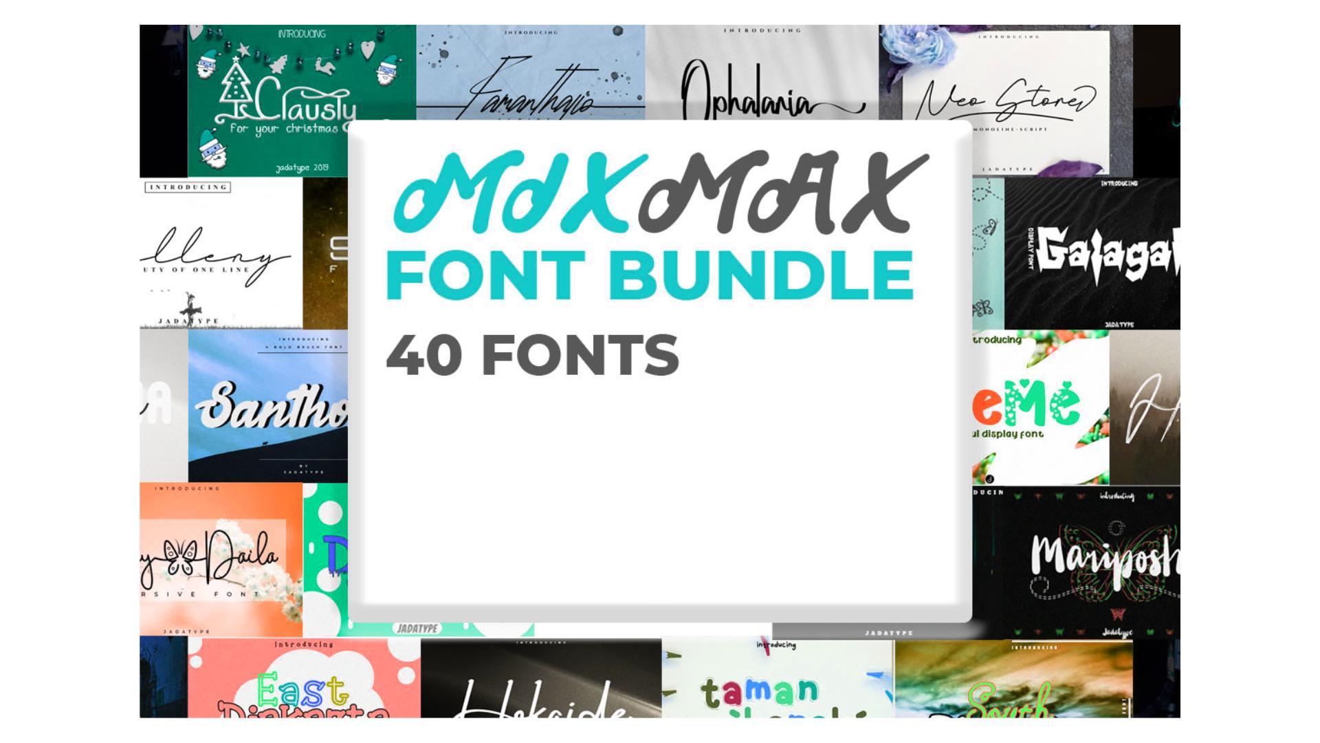 Mix Max Font Bundle | Retro Font | Groovy Fonts | Cricut Font | Canva ...