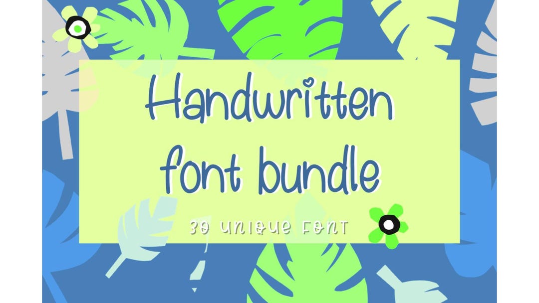 Handwritten Font Bundle | Sale| Vintage Canva Fonts| Cricut Silhouette ...