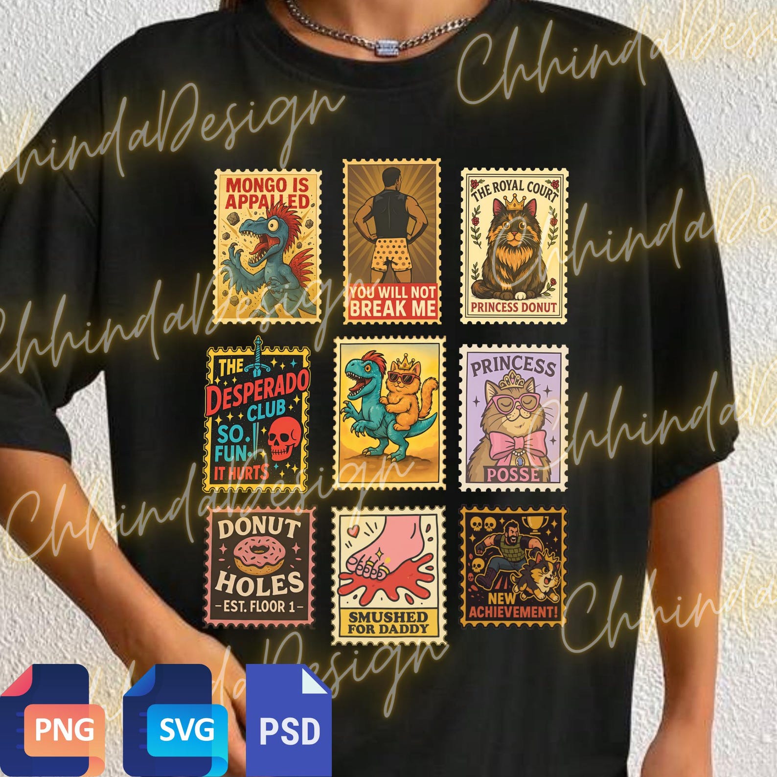 Dungeon Crawler Carl PNG Svg, Princess Donut Vintage Stamp Digital File ...