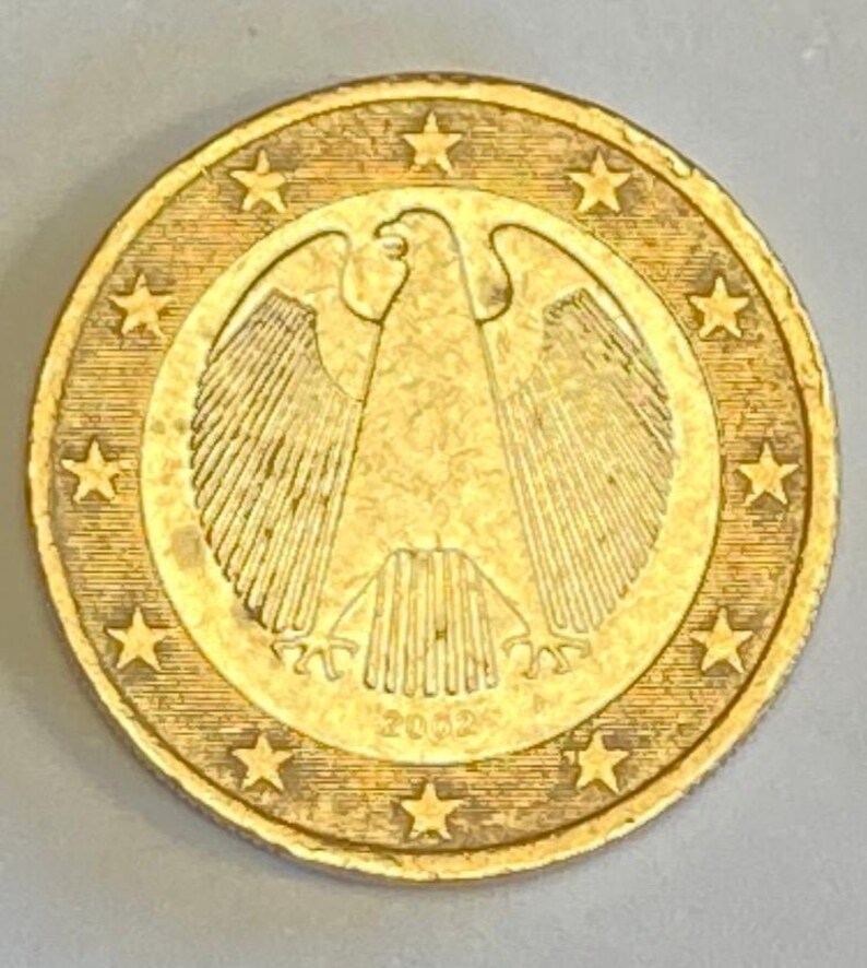 2002 Germany 1 Euro Coin With Letter A. Rare Collectors Coin - Etsy