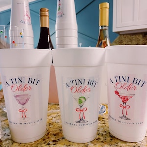Happy Hour Styrofoam Cups – Cocktail Party Cups, Summer Drinkware ...