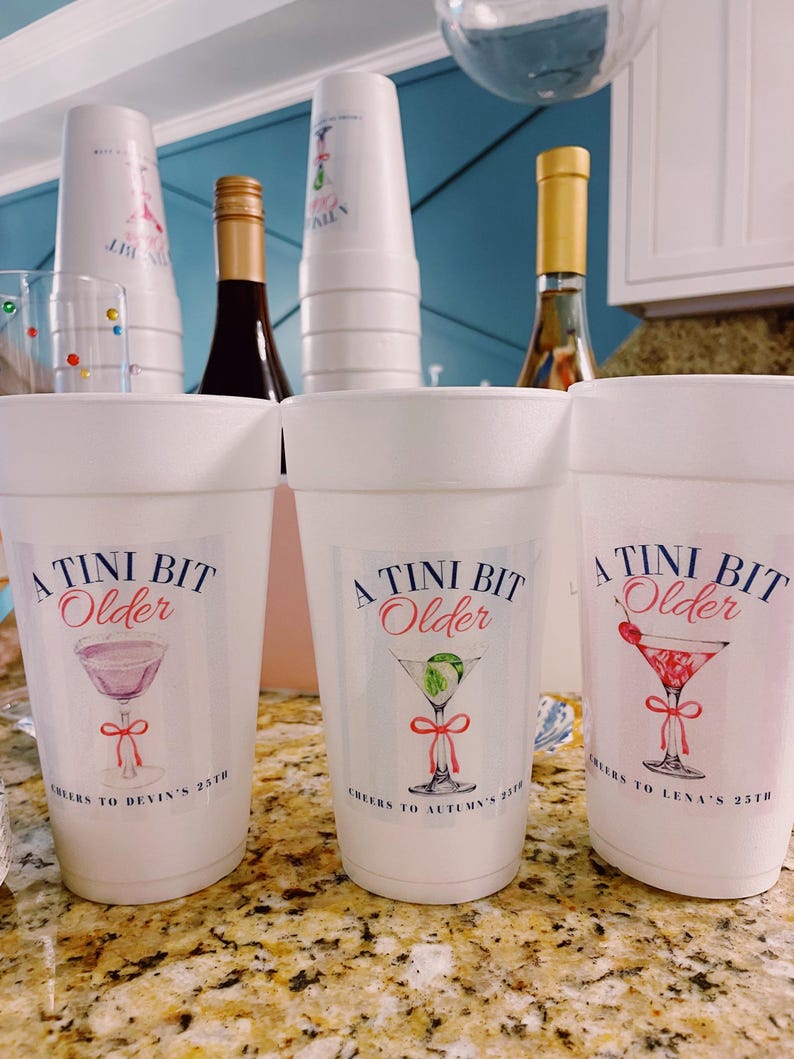 Happy Hour Styrofoam Cups – Cocktail Party Cups, Summer Drinkware ...