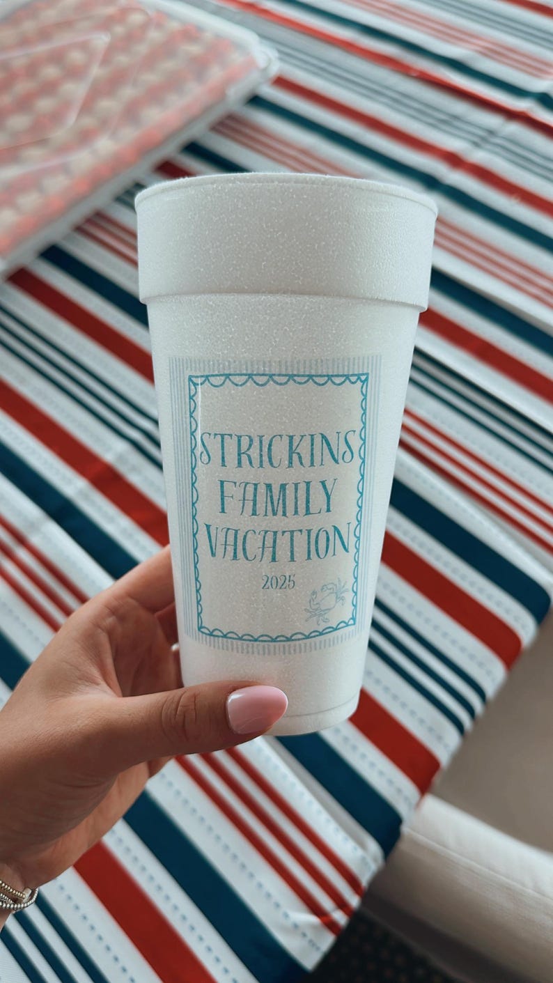 Happy Hour Styrofoam Cups – Cocktail Party Cups, Summer Drinkware ...