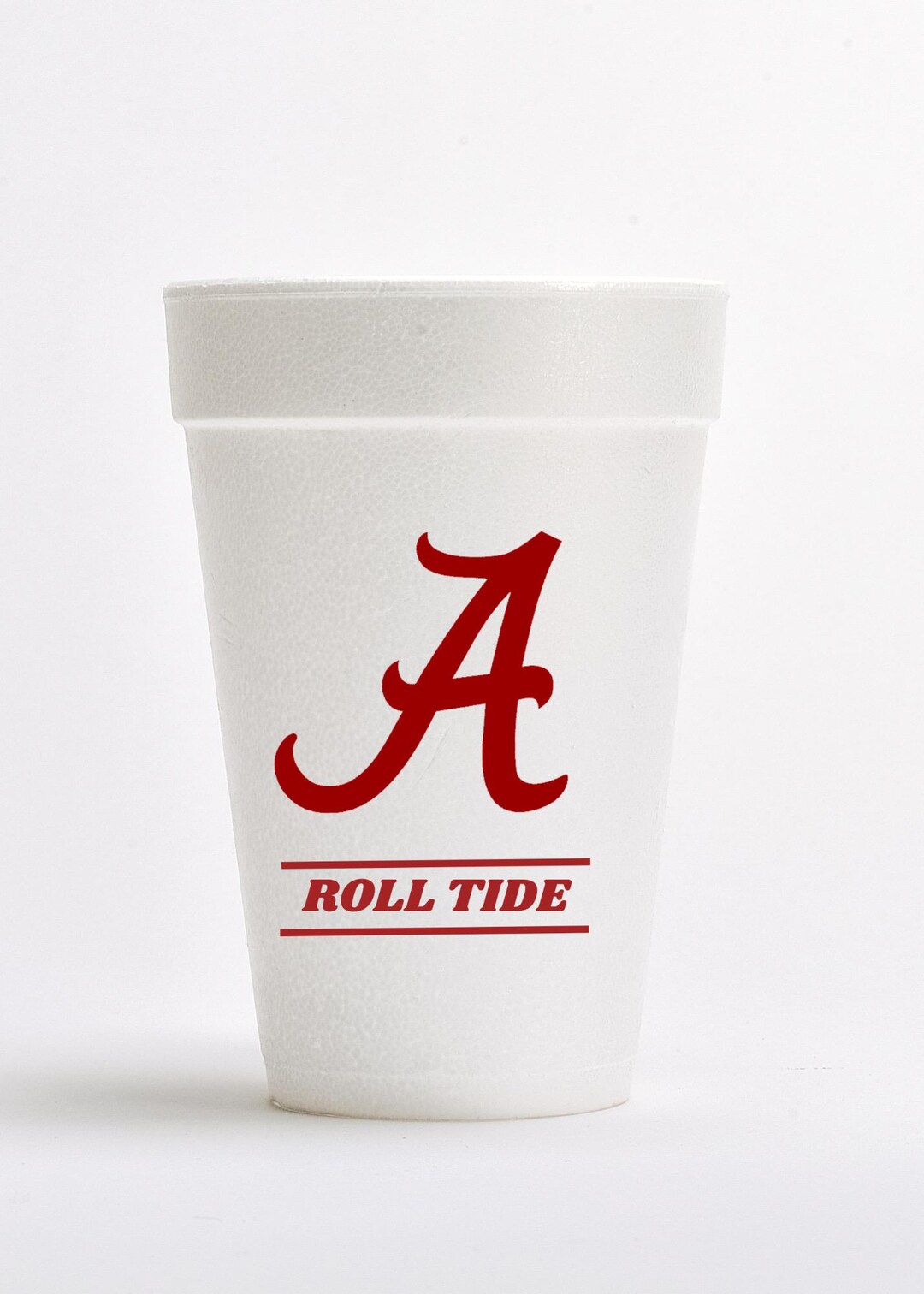Alabama Styrofoam Cups, Roll Tide Cups - Etsy