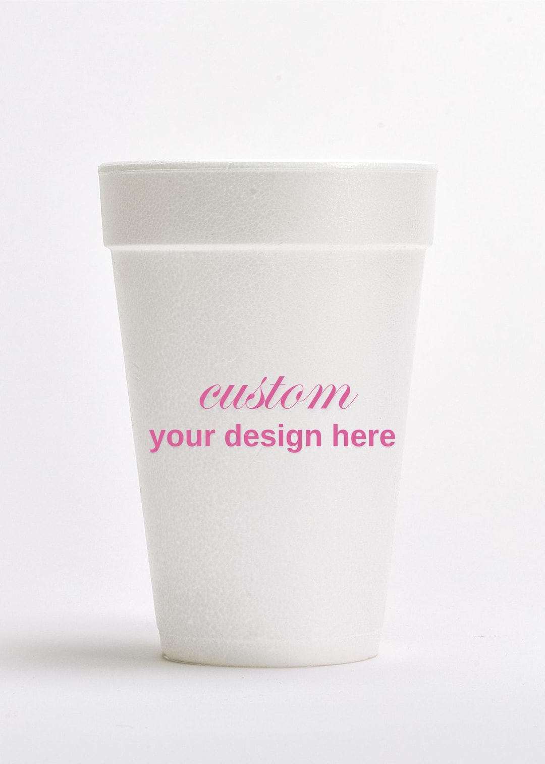 Custom 20oz Styrofoam Party Cups With Waterproof Stickers | Sets of 9 ...