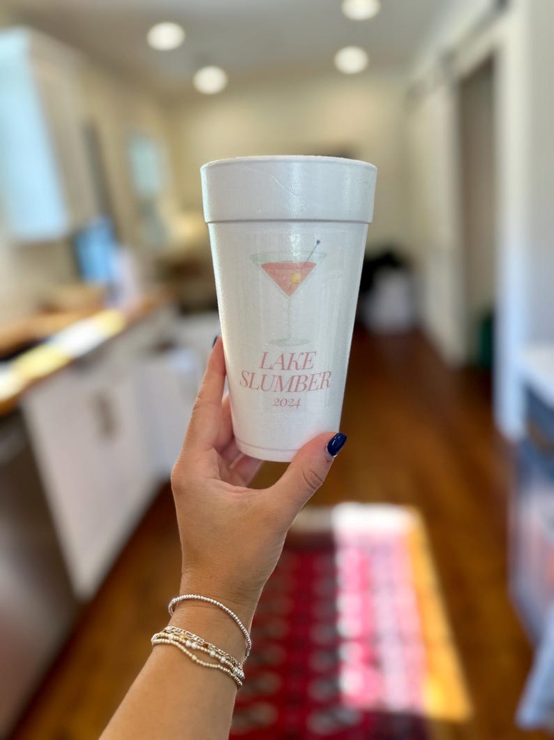 Happy Hour Styrofoam Cups – Cocktail Party Cups, Summer Drinkware ...
