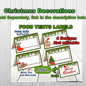 Christmas PYO Bag Topper, Paint Your Own Cookie Bag Topper, Christmas ...