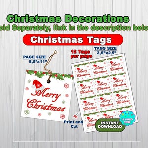 Christmas PYO Bag Topper, Paint Your Own Cookie Bag Topper, Christmas ...