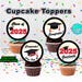 Graduation Cupcake Toppers - Instant Download - Class of 2025 - Etsy