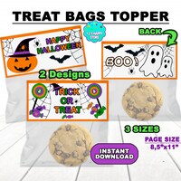 INSTANT DOWNLOAD Halloween Ghost Poop Treat Bag Toppers - Etsy