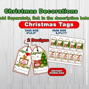 Christmas PYO Bag Topper, Paint Your Own Cookie Bag Topper, Christmas ...