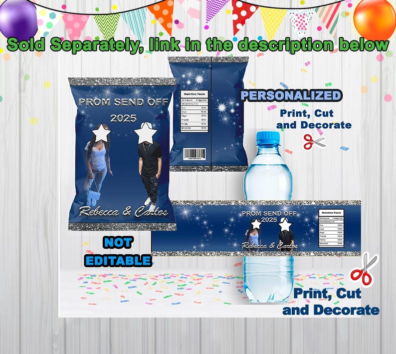 Graduation Chip Bag, Graduation Candy Bags, Class of 2026 Printable ...