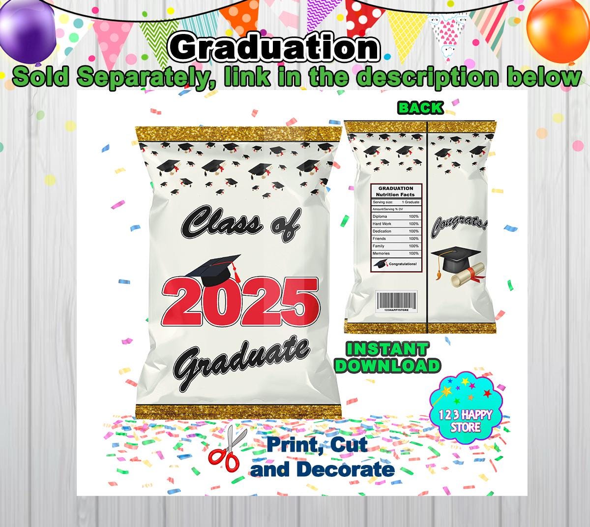 Graduation Banner, Congrats Grad Banner, Graduation Printable Banner ...