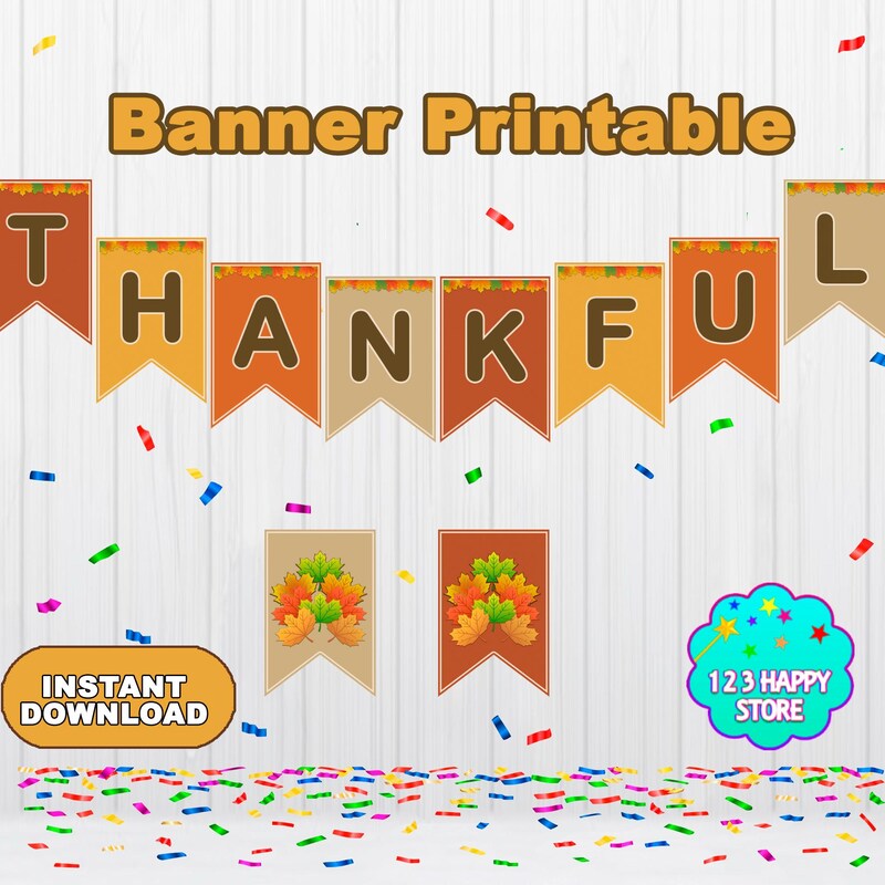 Thanksgiving Banner - Etsy