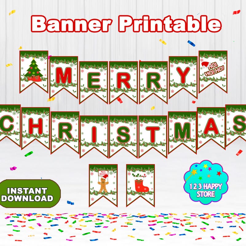 Christmas Bunting - Etsy