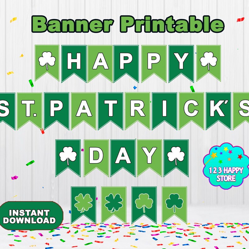 St Patricks Banner - Etsy