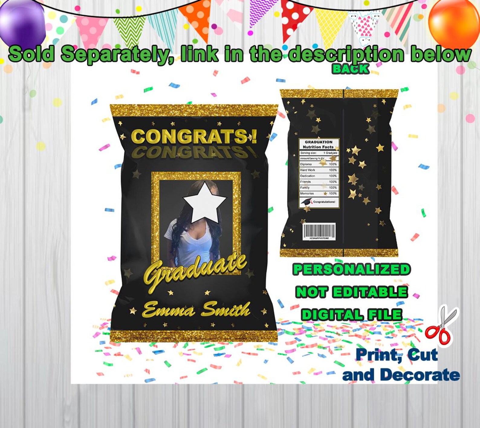 Graduation Banner, Congrats Grad Banner, Graduation Printable Banner ...