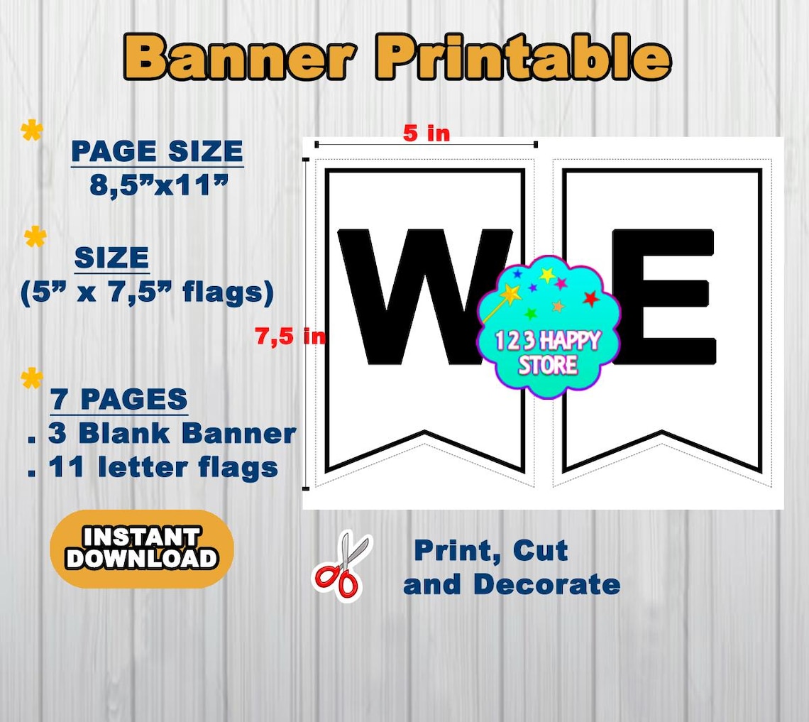 Printable Welcome Home Banner Simple, Instant Download, Welcome Home ...