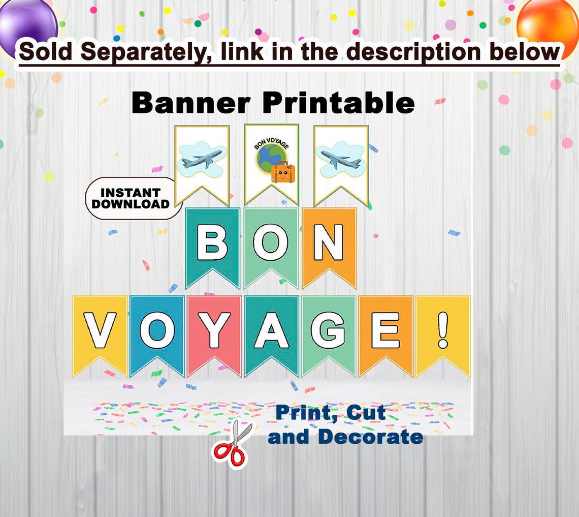 Farewell Banner Printable, We Will Miss You Banner, Printable Banner ...