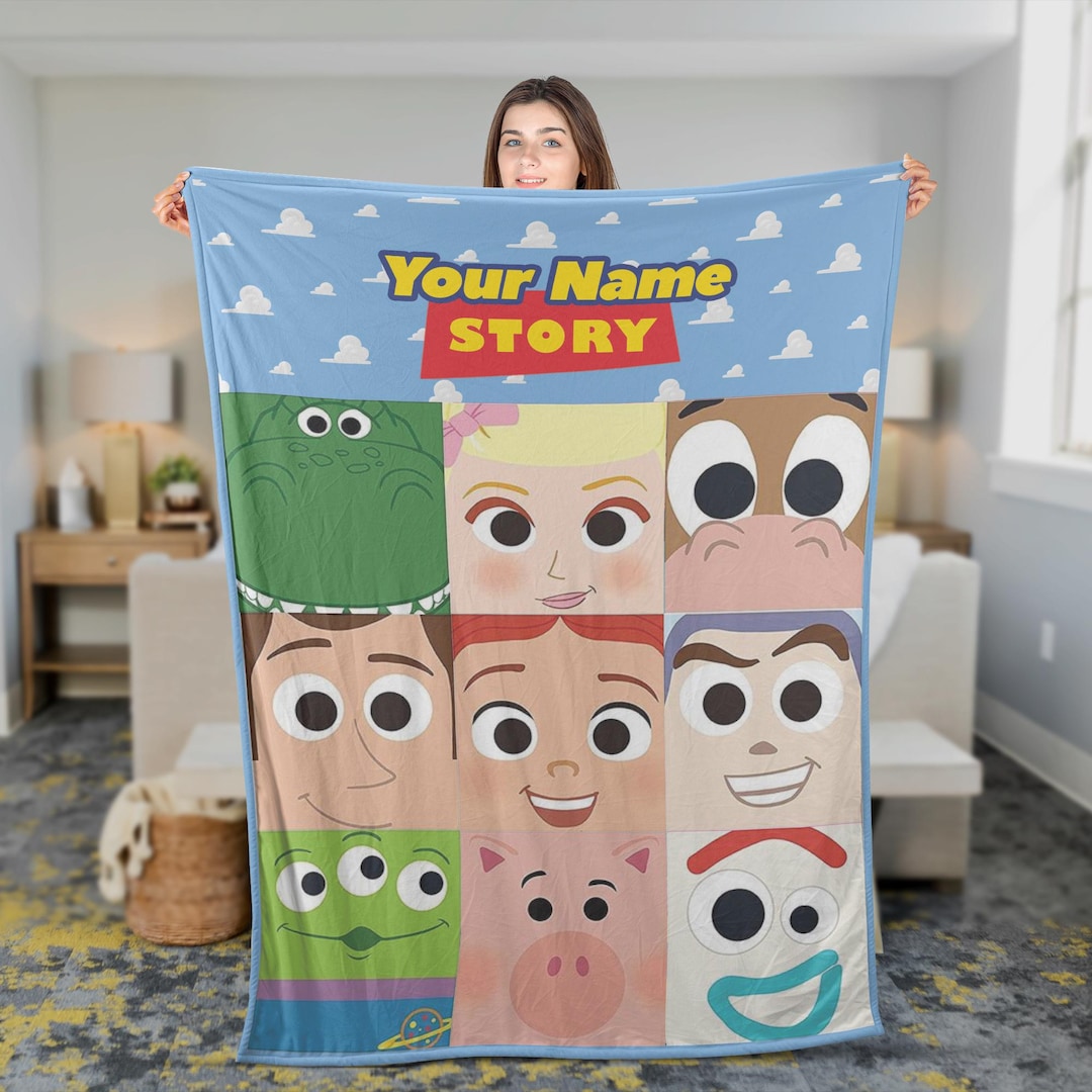 Personalized Disney Toy Story Blanket, Pixar Toy Story Blanket, Woody ...