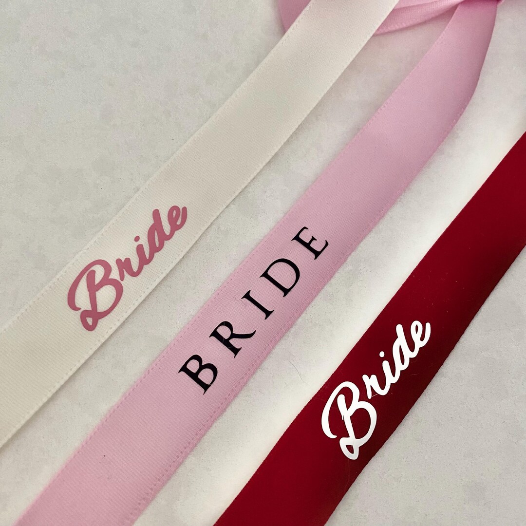 Personalized Ribbon Name Tags Custom Wedding Favors, Place Cards ...