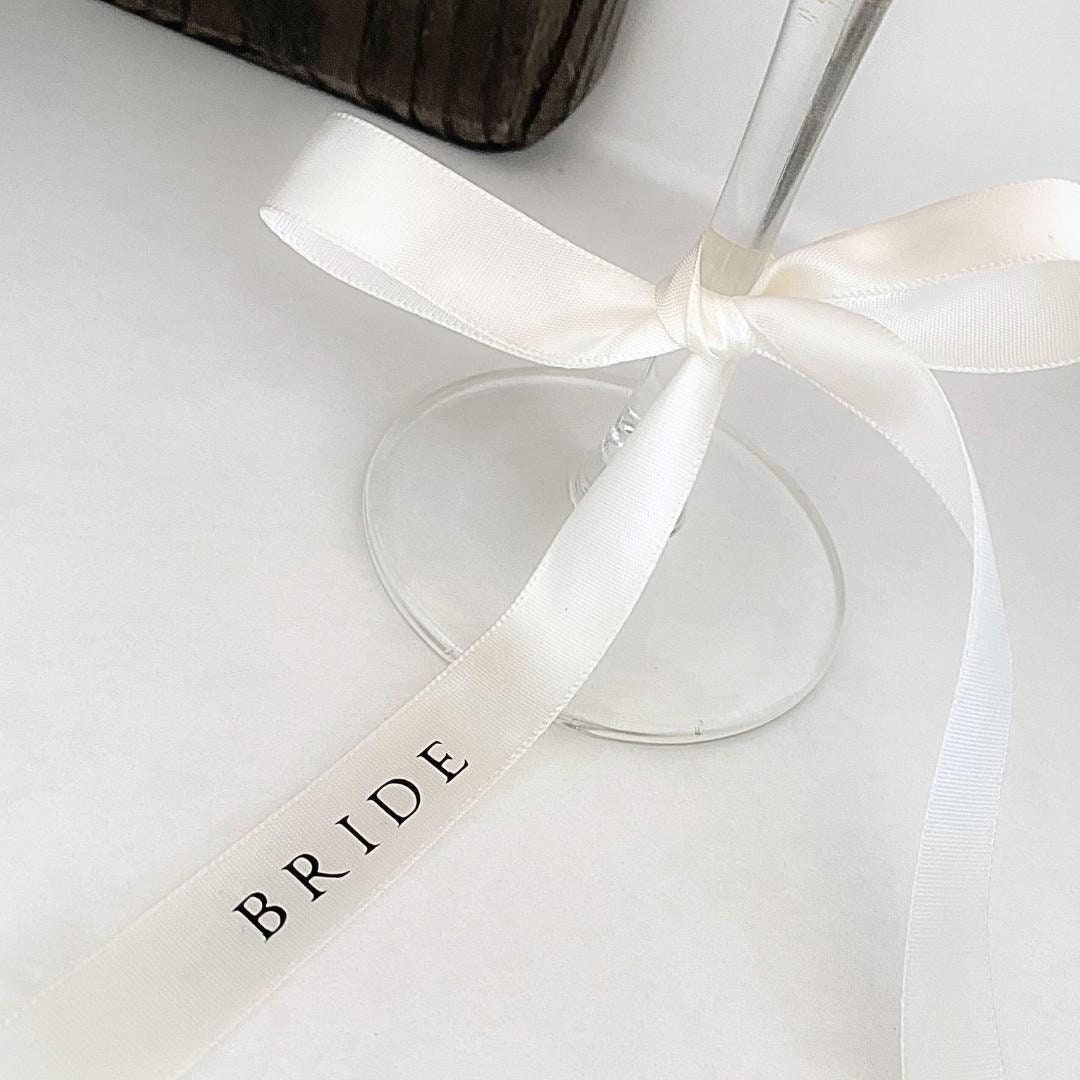 Personalized Ribbon Name Tags Custom Wedding Favors, Place Cards ...