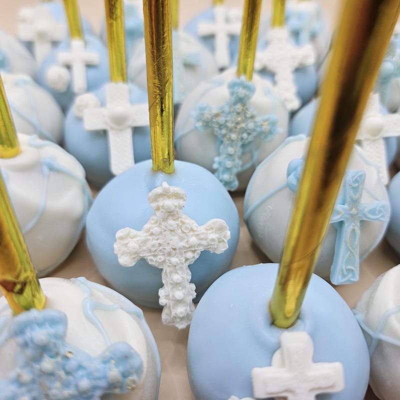 Baptism Cake Pops - Etsy