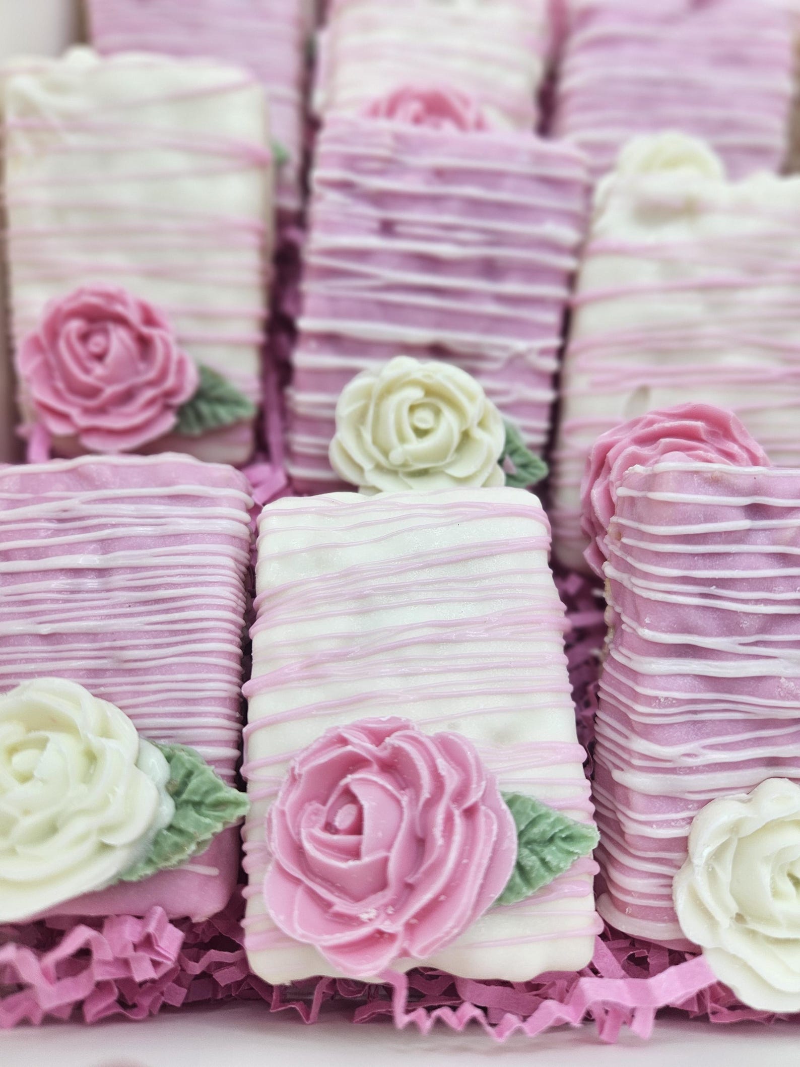 Blue Rose Chocolate Dipped Treat Package: Baby Shower Cake Pops - Etsy