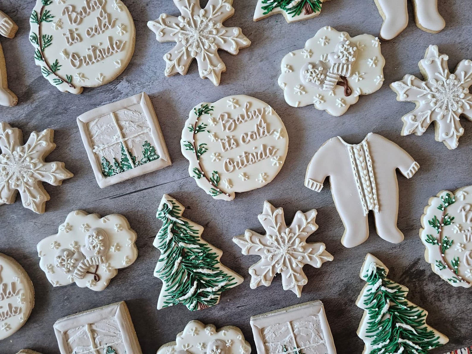 Baby It’s Cold Outside Cookies • Winter Baby Shower Cookies • Royal ...
