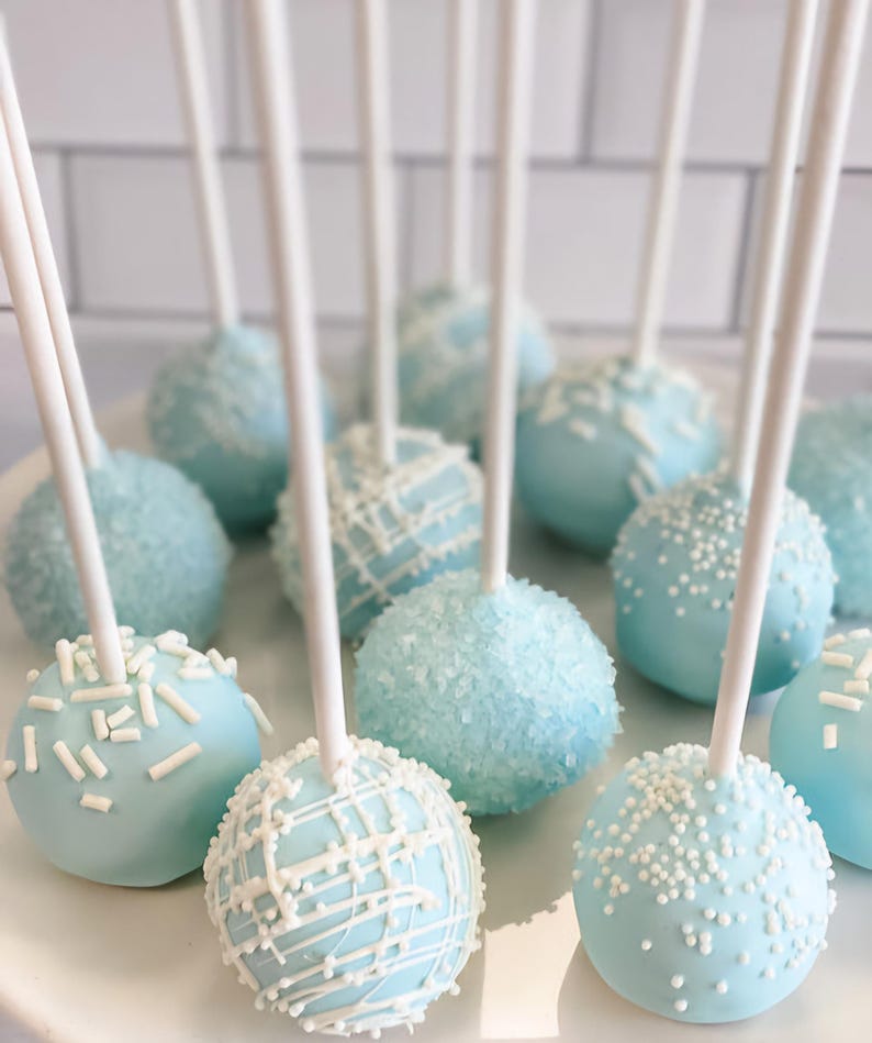 Blue Baby Shower Cake Pops - Etsy