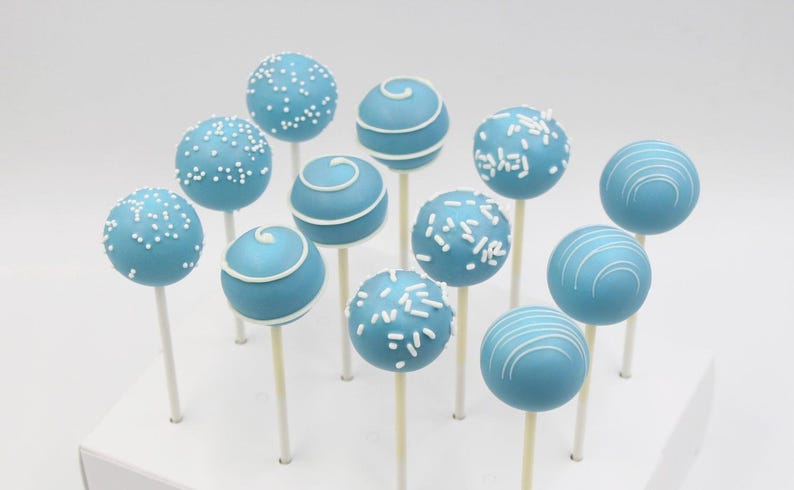 Blue Baby Shower Cake Pops - Etsy