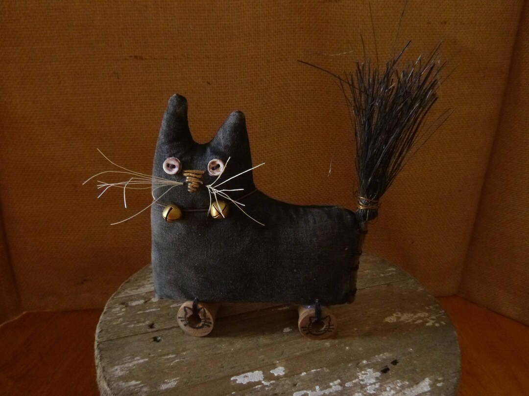 Cat-primitive-folkart-country-doll-kitty-home Decoration-primitive ...