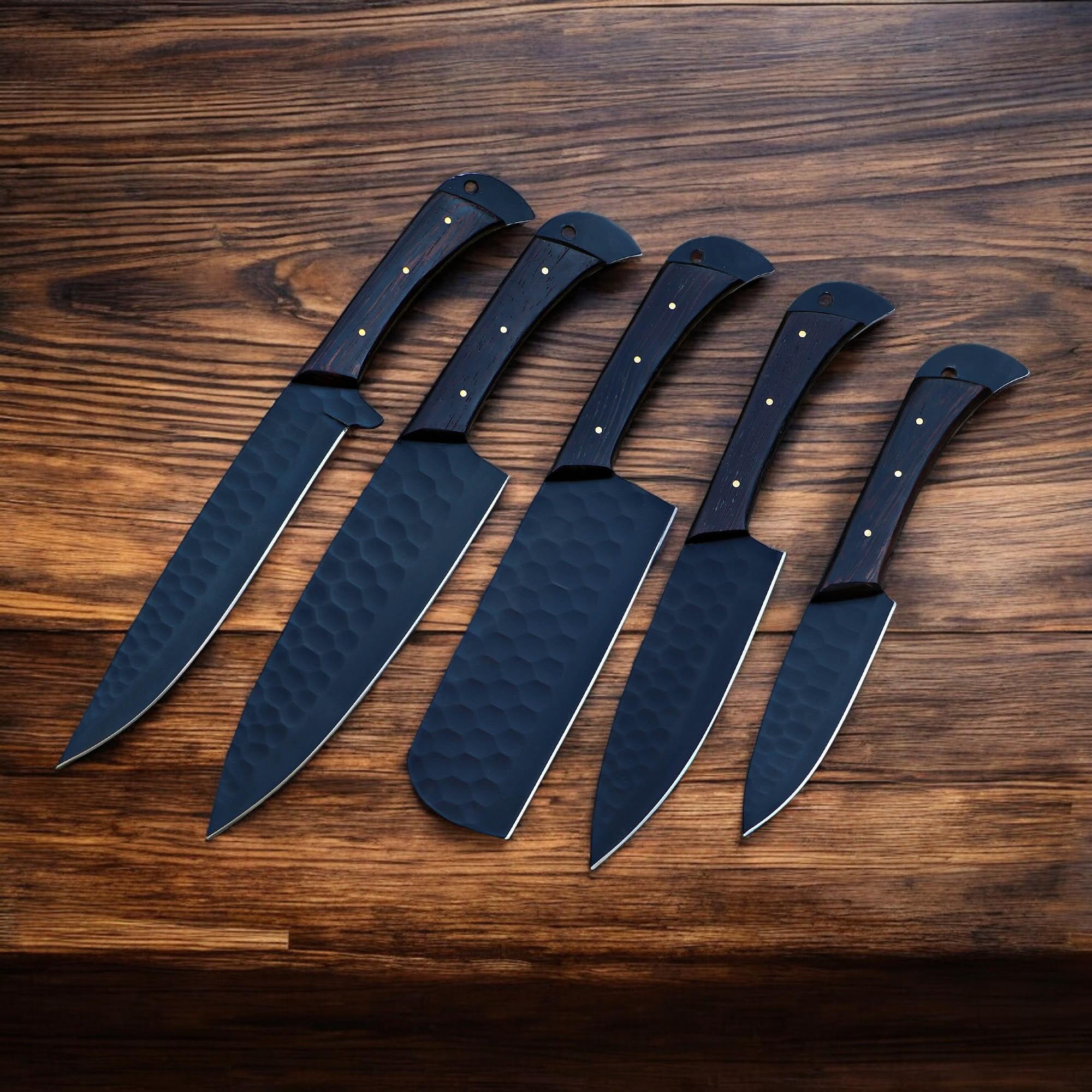 Damascus Steel Chef Set, Kitchen Set, Custom Cooking Tools 5pcs ...