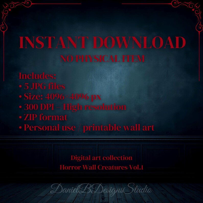 Dark Horror Wall Creatures – Gothic Monster & Undead Art Prints ...