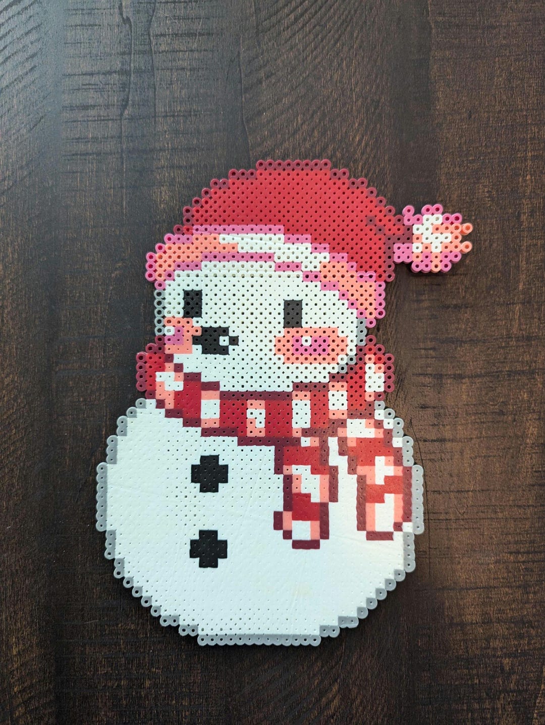 Snowman, Perler, Bead Art - Etsy