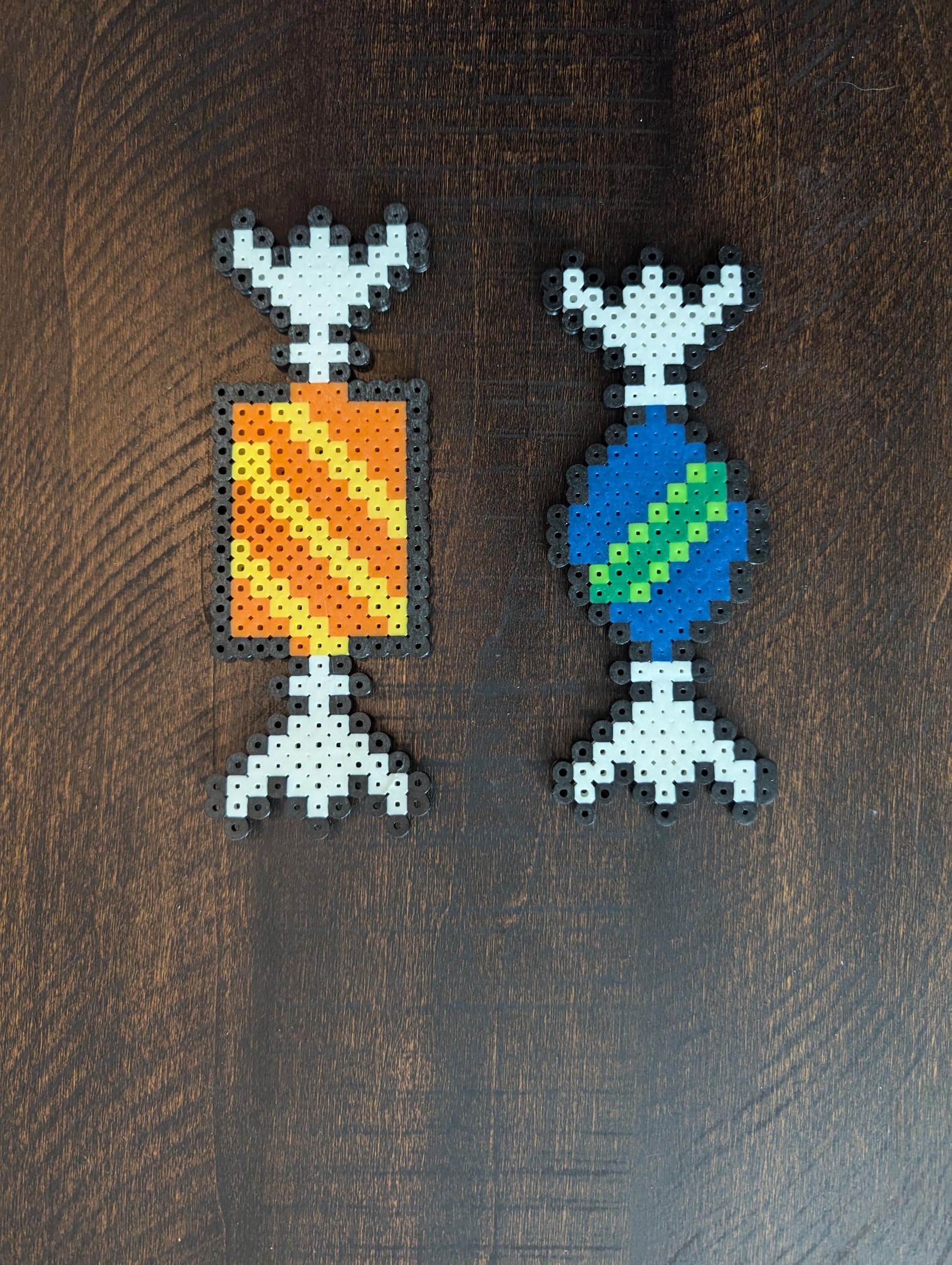 Wrapped Candy, Perler, Bead Art - Etsy