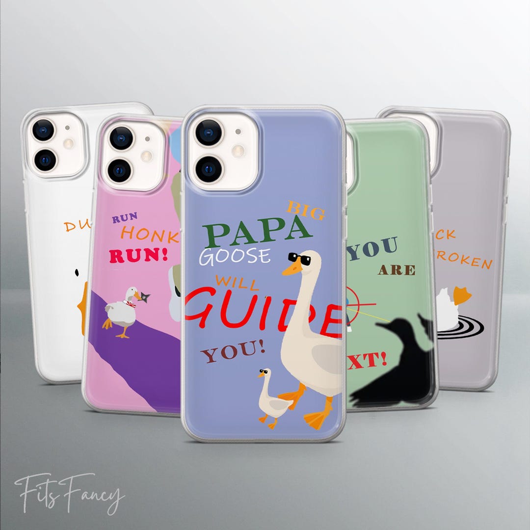 Funny Duck Phone Cases Meme Cover for iPhone 16 Pro, 15, 14, 13, 12, 11 ...