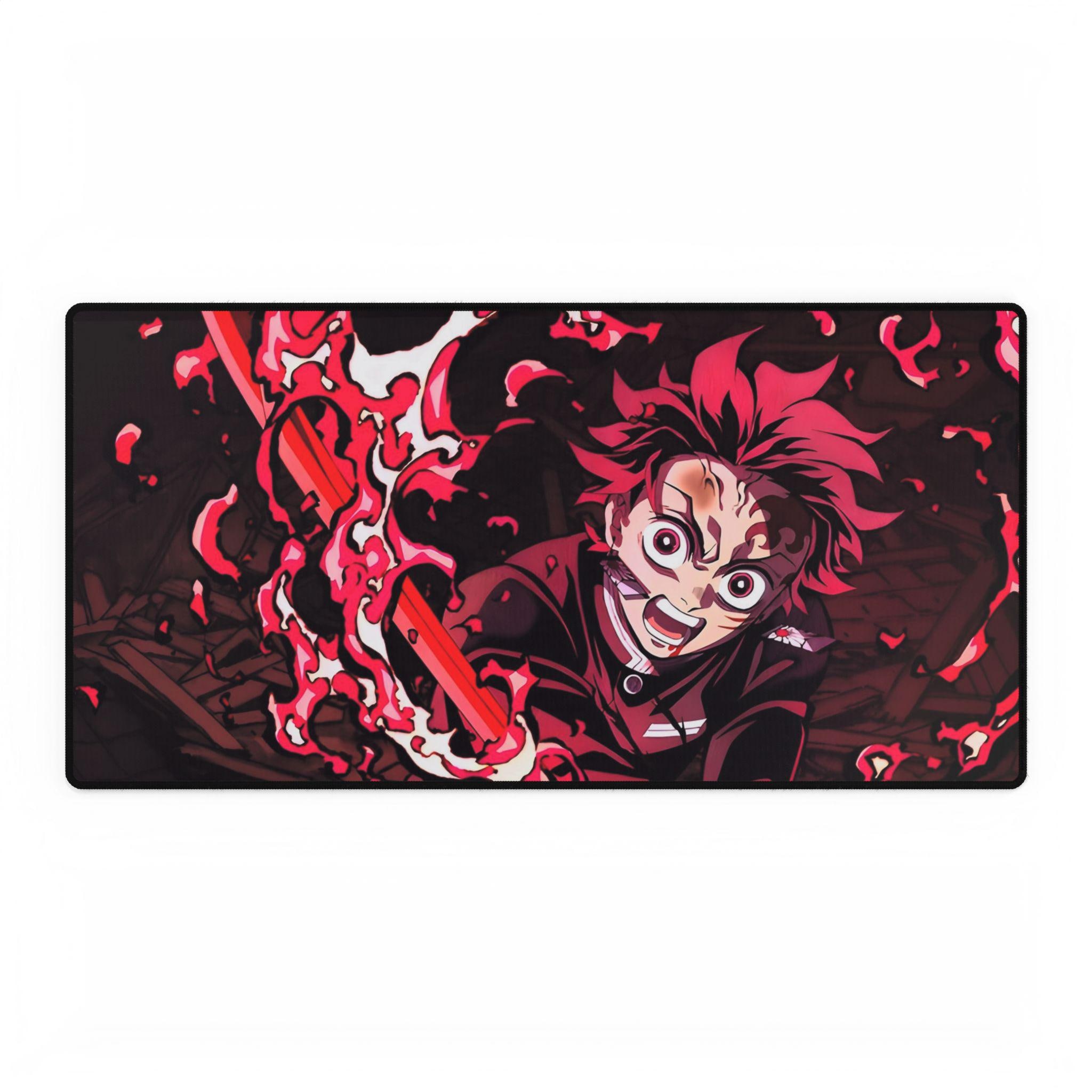 Kamado Tanjiro Demon Slayer Desk Mat Anti-slip Gaming Mousepad - Etsy