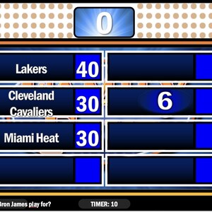 Family Feud Instant Powerpoint Template Elementary School Game! 3rd ...